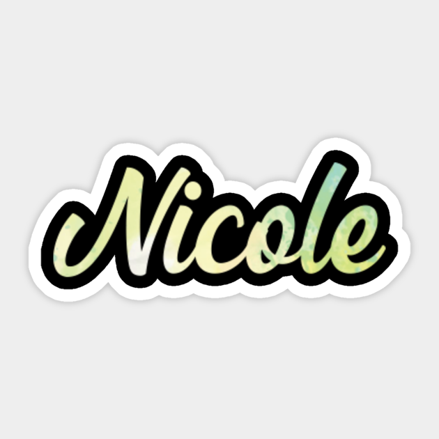 Nicole Name Art Nicole Sticker Teepublic